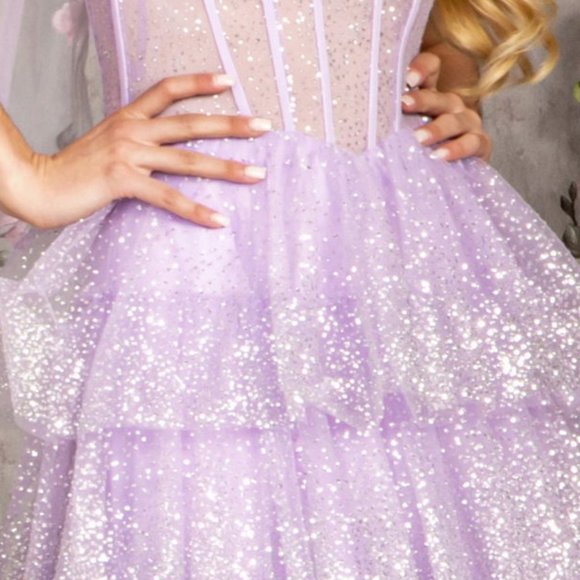 Gls Collective Dresses New Long Formal Prom Dress With Long Ruffled